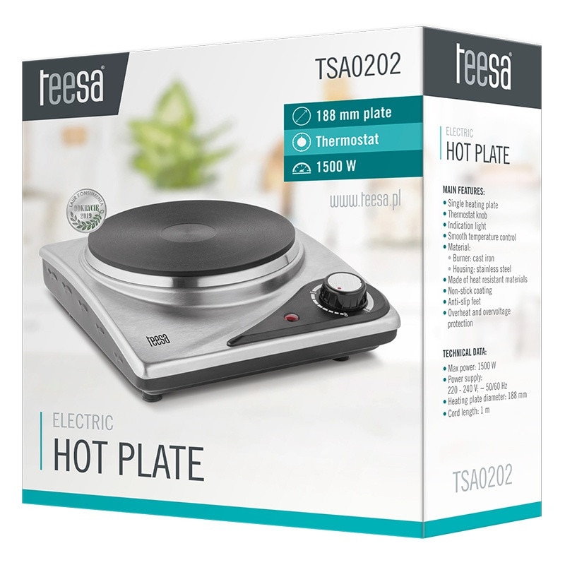 Plita electrica 1500w teesa - eMAG.ro