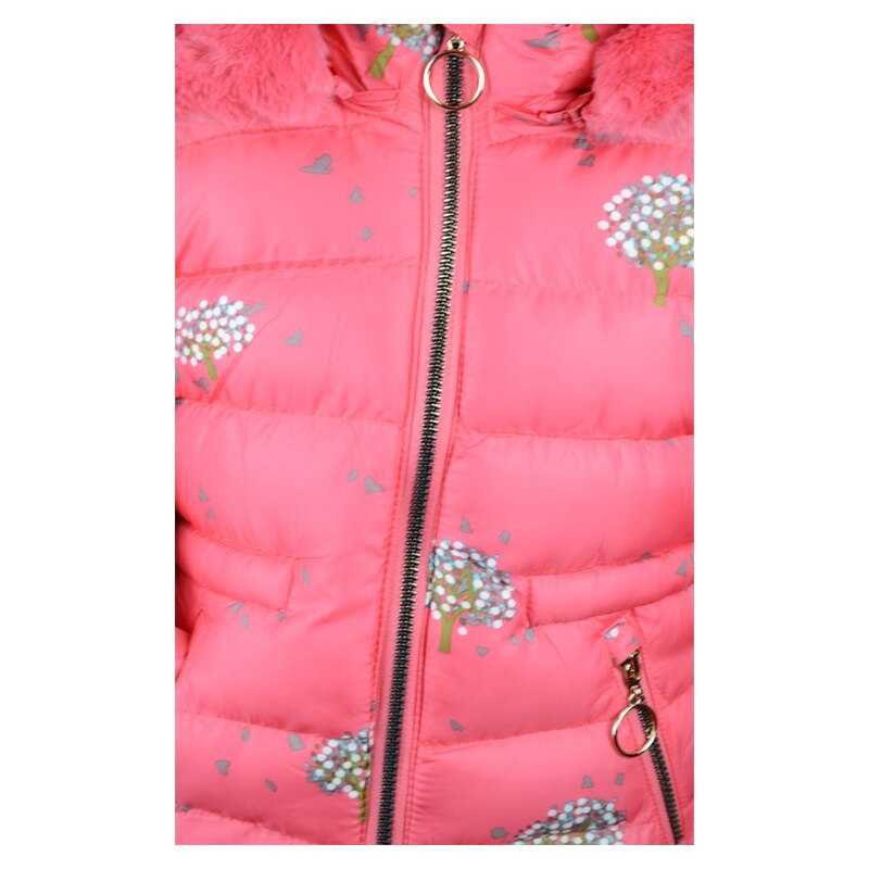 Geaca imblanita pentru fete Happy House B-07RZ3-104, Roz 104 CM - eMAG.ro