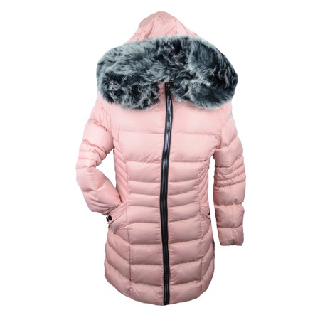 Geaca imblanita pentru fete Happy House KK767R-140, Roz 140 CM - eMAG.ro