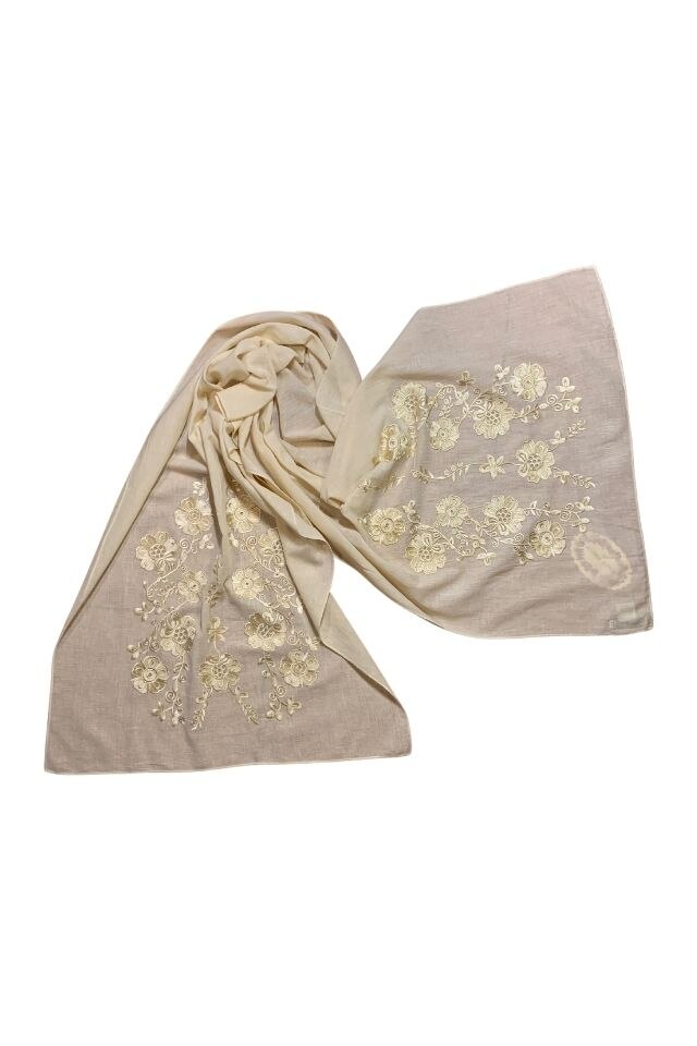 Esarfa tip marama traditionala, crem - eMAG.ro