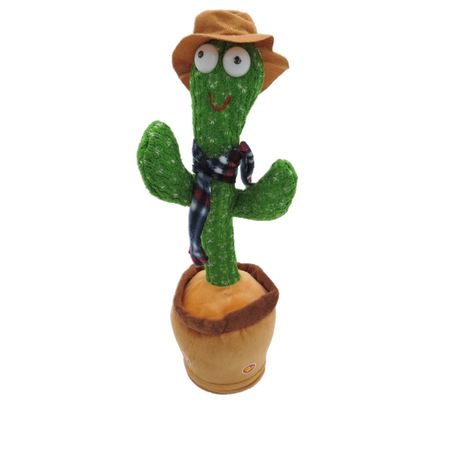 Jucarie Cactus Dansator, Canta, Danseaza, Imita, 37cm, Verde - eMAG.ro