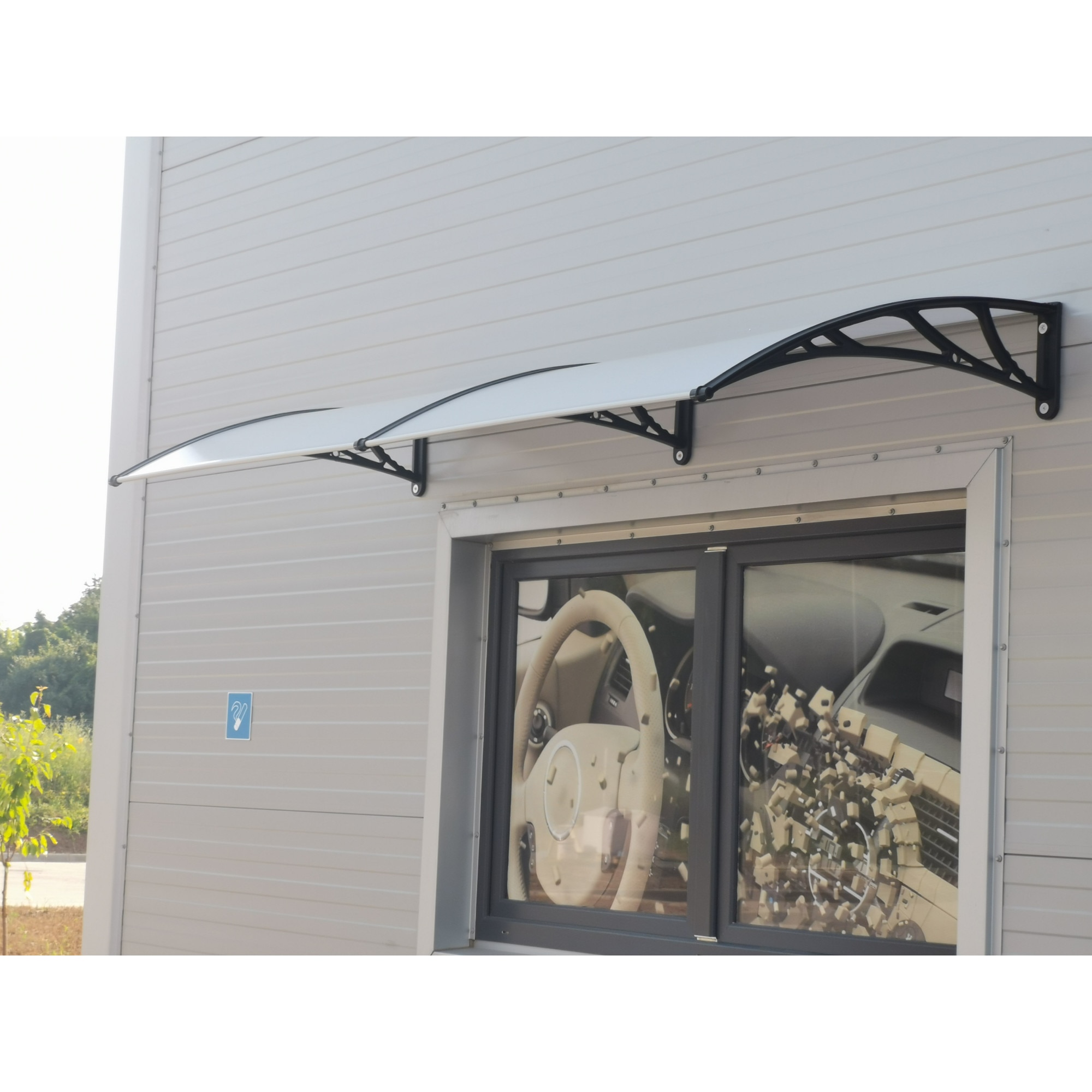 Copertina, marchiza modulara, Policarbonat celular clar, 100 x 200 cm ...