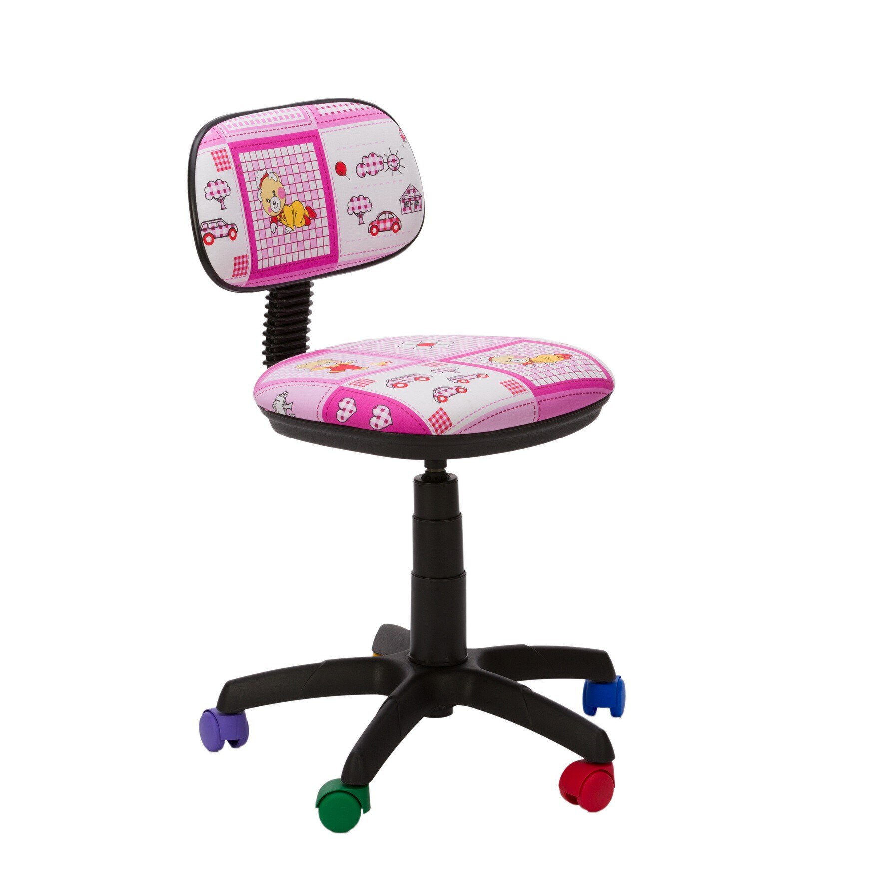 Scaun copii CLIO, Roz stofa cu model - eMAG.ro