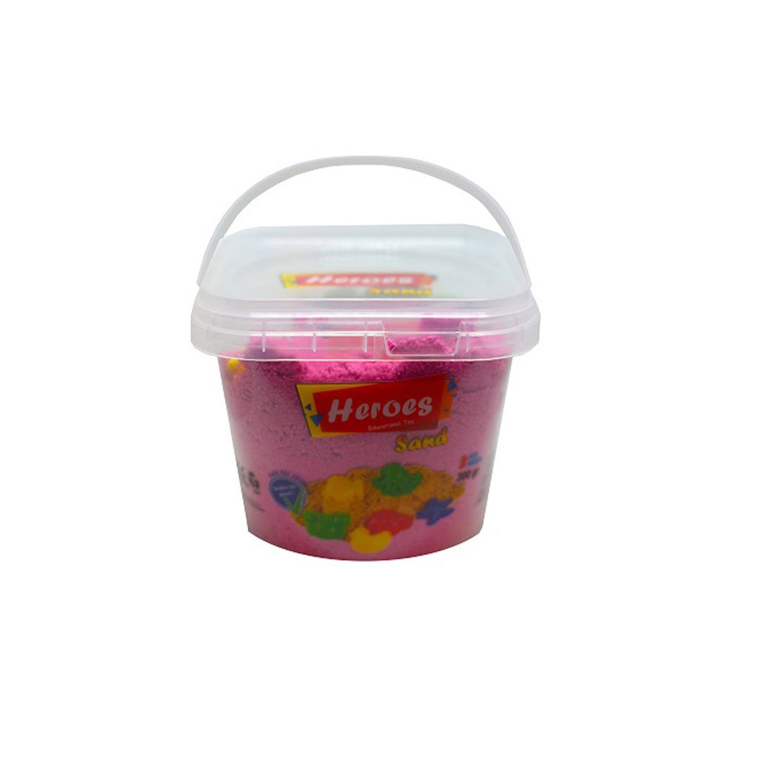 Galeata de nisip kinetic 300 g Heroes KUM-026, Roz - eMAG.ro