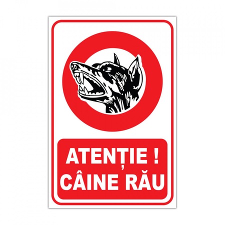 Indicator Informare Generala, Stickermania, Atentie Caine rau, Placuta ...