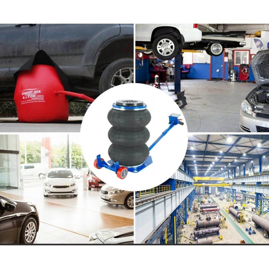 Cric pneumatic Perna Aer 6T cu maner lung BAUG - eMAG.ro