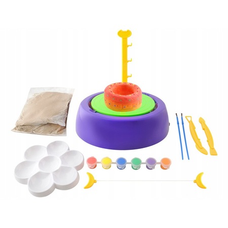 Set de olarit special adaptata pentru copii, Zola®, 1 kg lut, accesorii ...