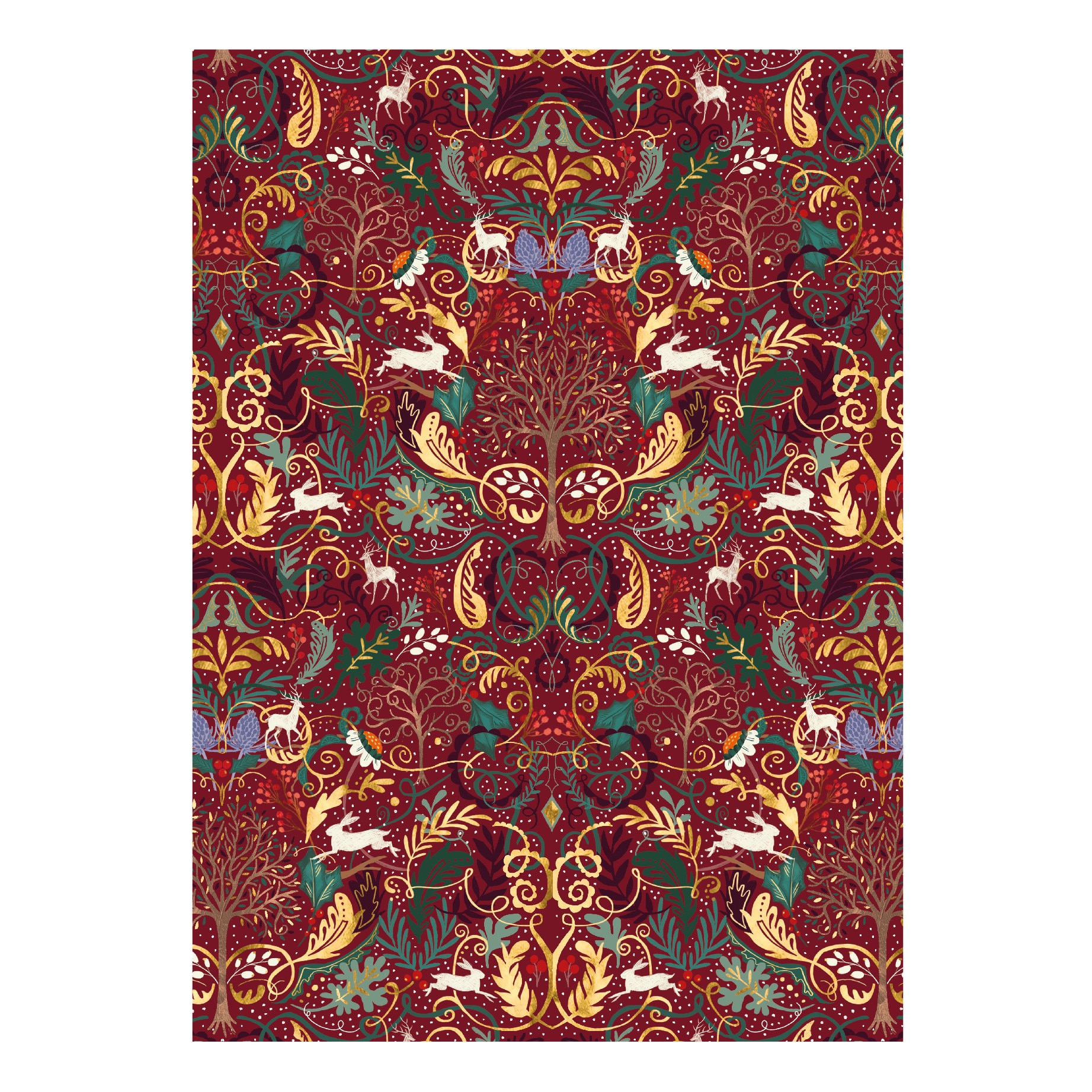 Hartie de impachetat - Roll - Wild Hazel, Cu model - eMAG.ro