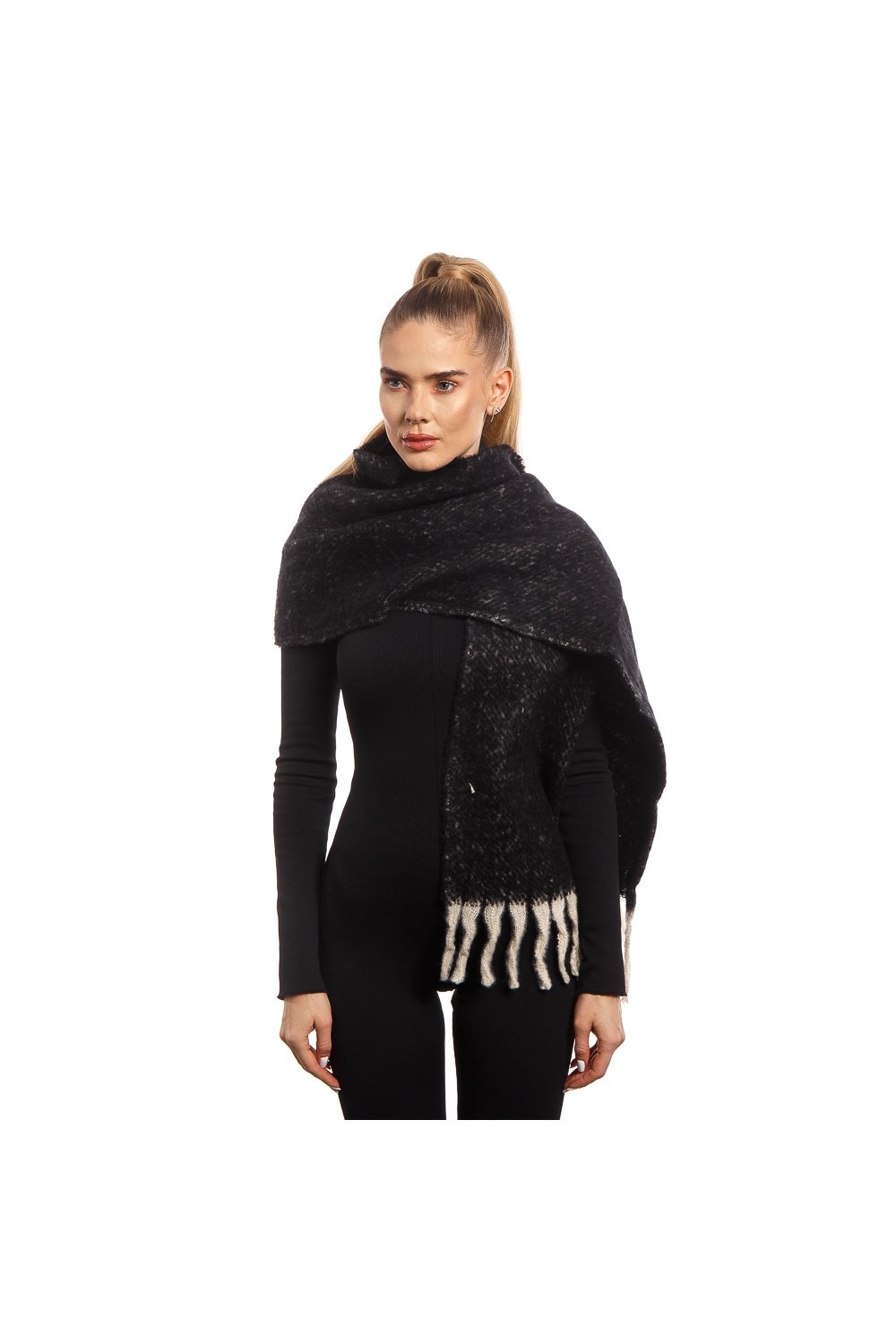 Fular dama Prysa, Negru - eMAG.ro