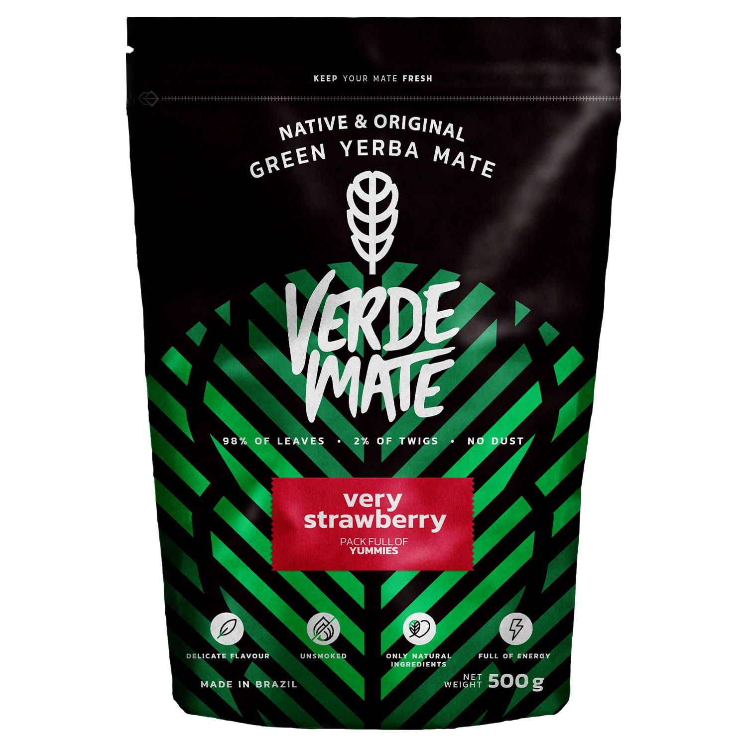 Ceai Yerba Mate, Verde Mate, Very Strawberry, Aroma de fructe, 500 g ...