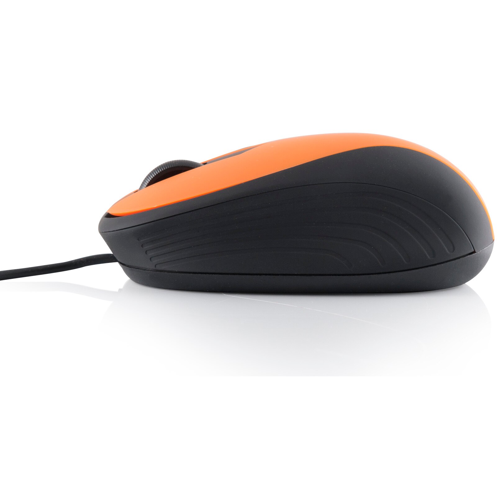 Mouse Logic LM-14, Wired USB, Black-Orange - eMAG.ro