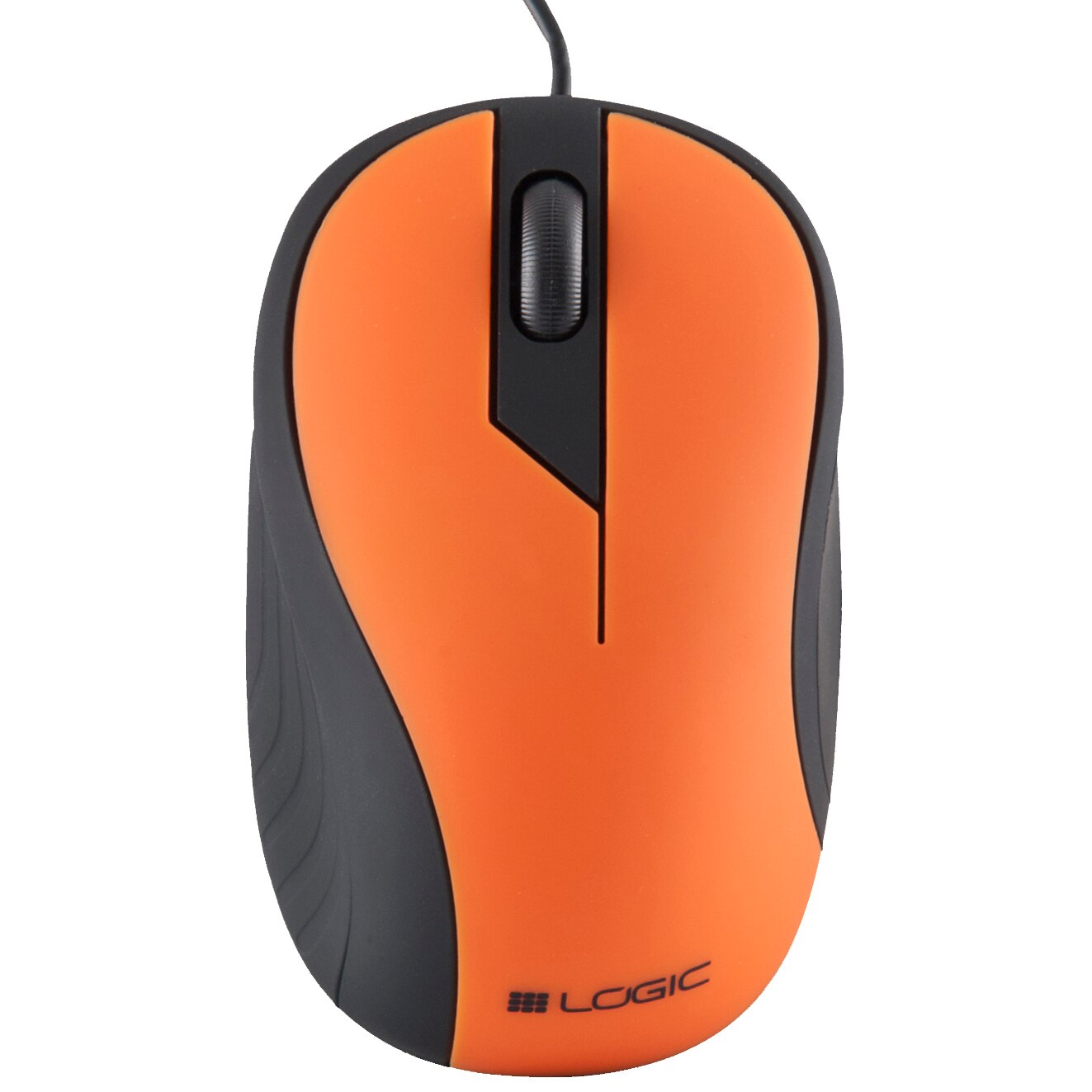 Mouse Logic LM-14, Wired USB, Black-Orange - eMAG.ro