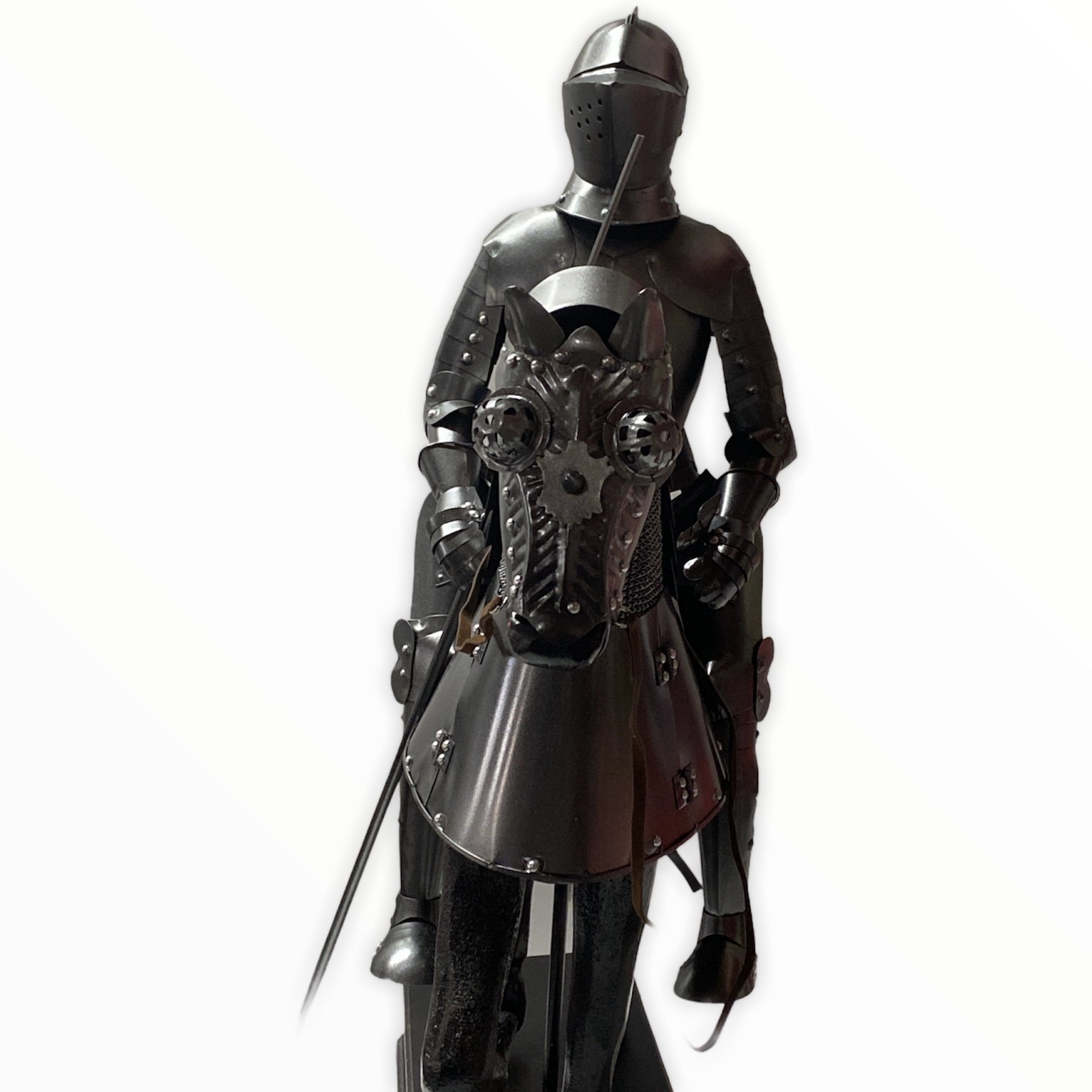 Statueta Decorativa, Cavaler pe cal, 53x35 cm - eMAG.ro