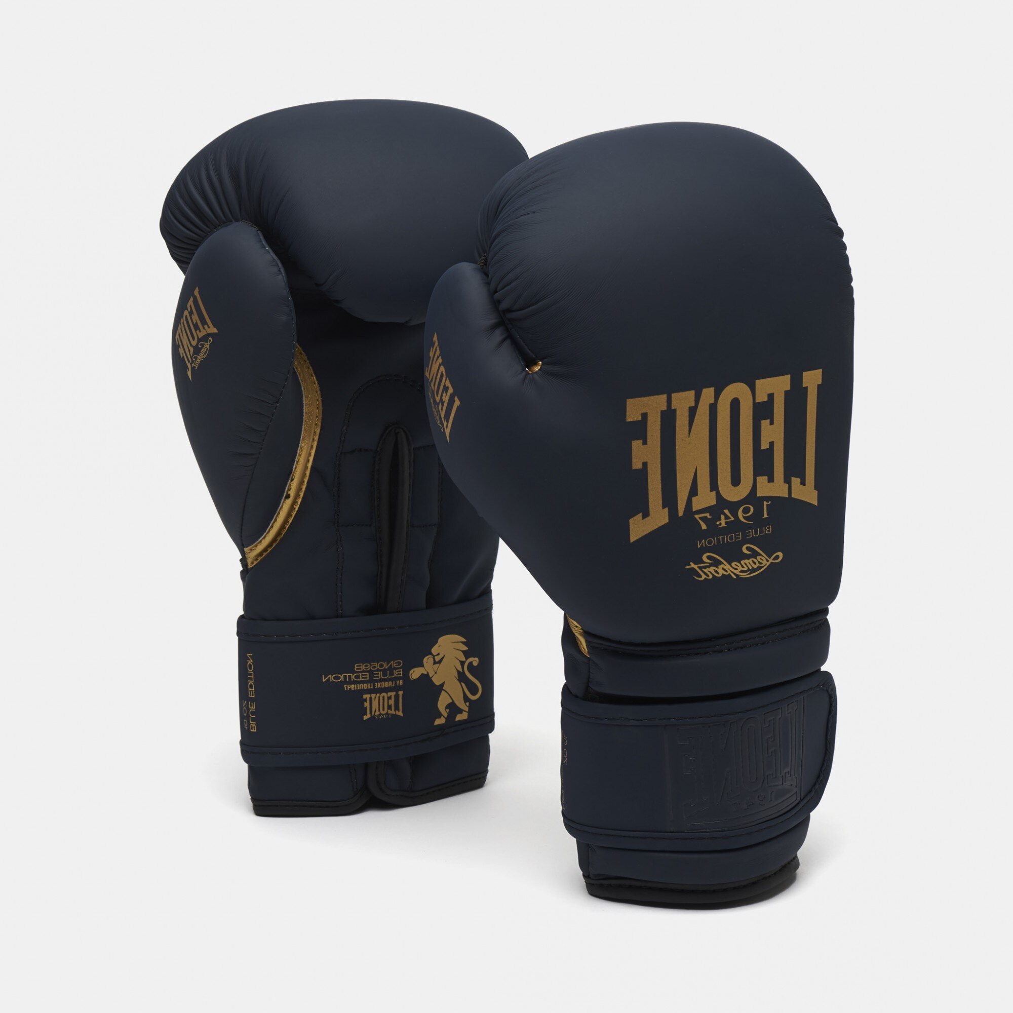 Manusi Box LEONE, 14 OZ, albastru - eMAG.ro