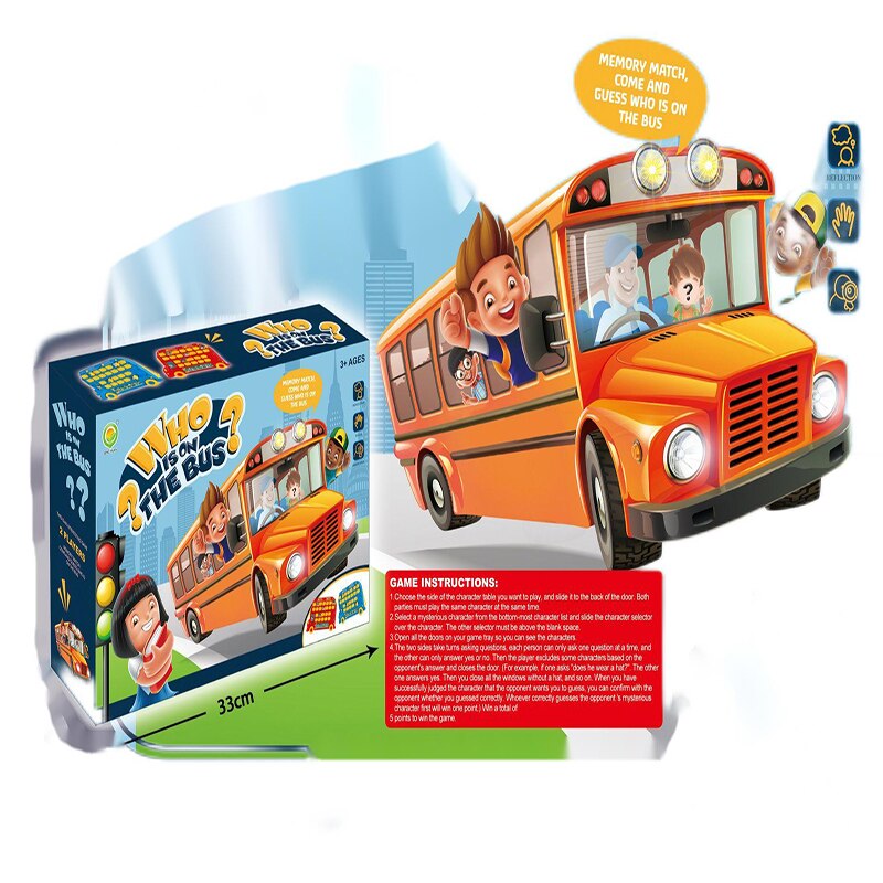 Joc de memorie si inteligenta "Ghici cine e in autobuz", joc de ...