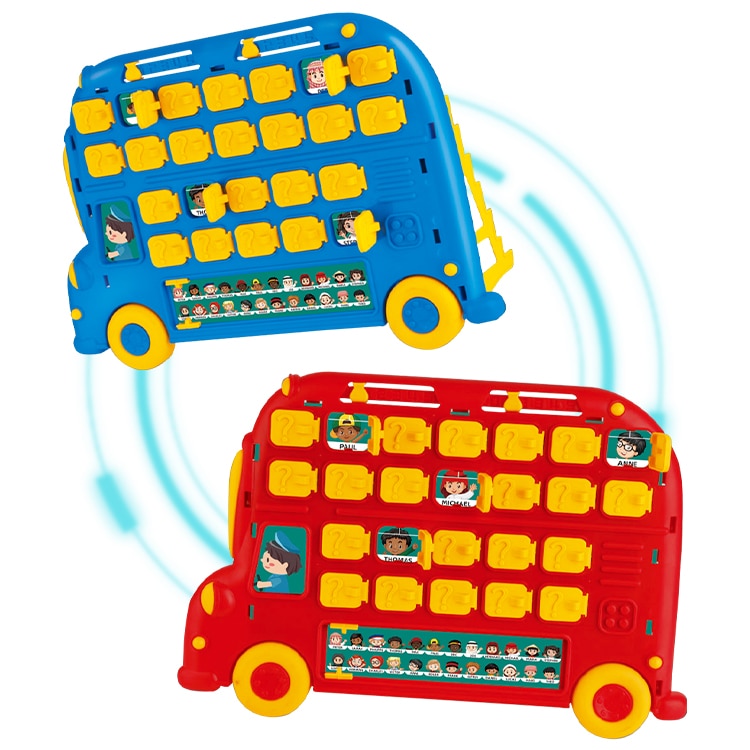 Joc de memorie si inteligenta "Ghici cine e in autobuz", joc de ...