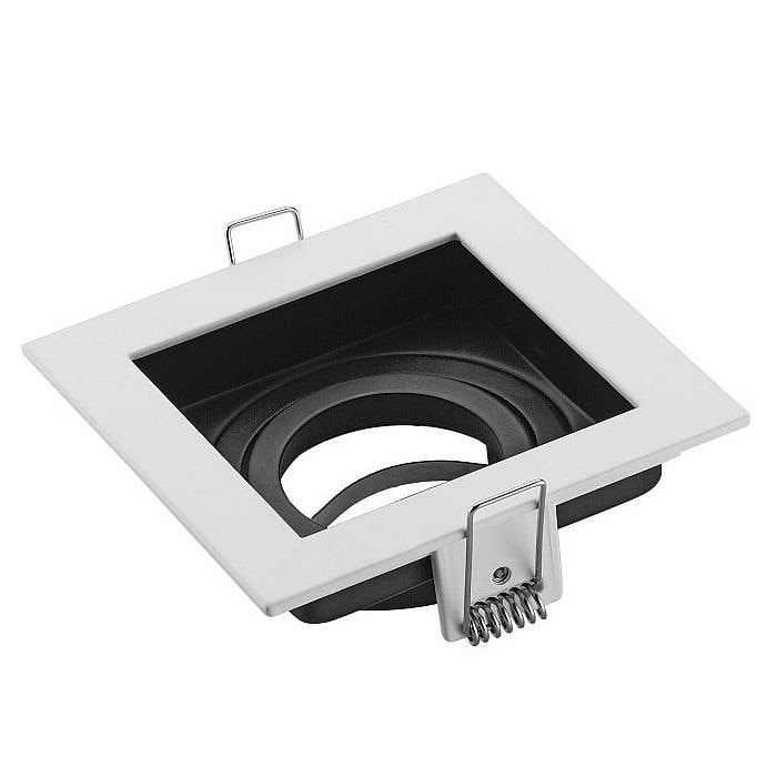 Rama patrata pentru spoturi Petunya-1 White, MR16, culoare Alba ...