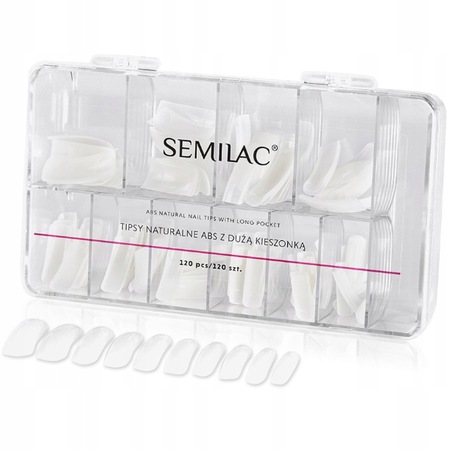 Tips Semilac Milk, 120buc, Alb - eMAG.ro