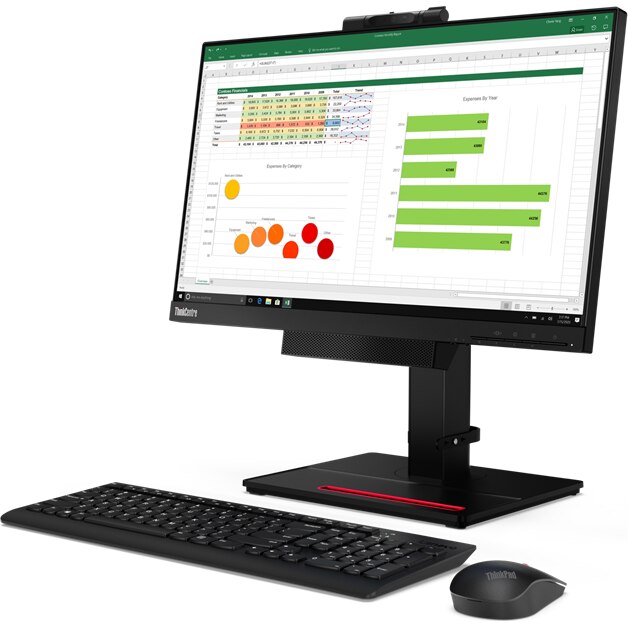 Монитор Lenovo ThinkCentre 21.5", IPS, Full HD, DisplayPort, Camera web ...