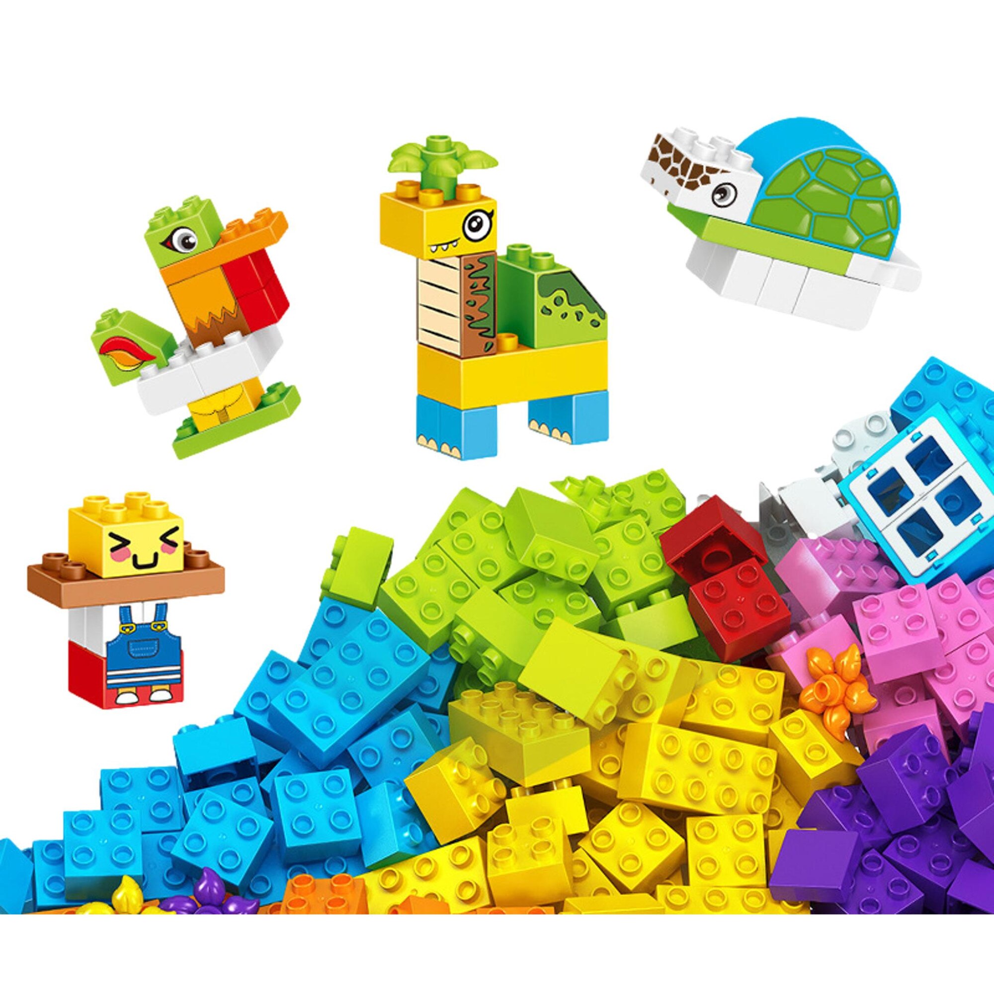 Set Puzzle pentru copii Creativ Set cuburi de constructie, ansamblu Fun ...