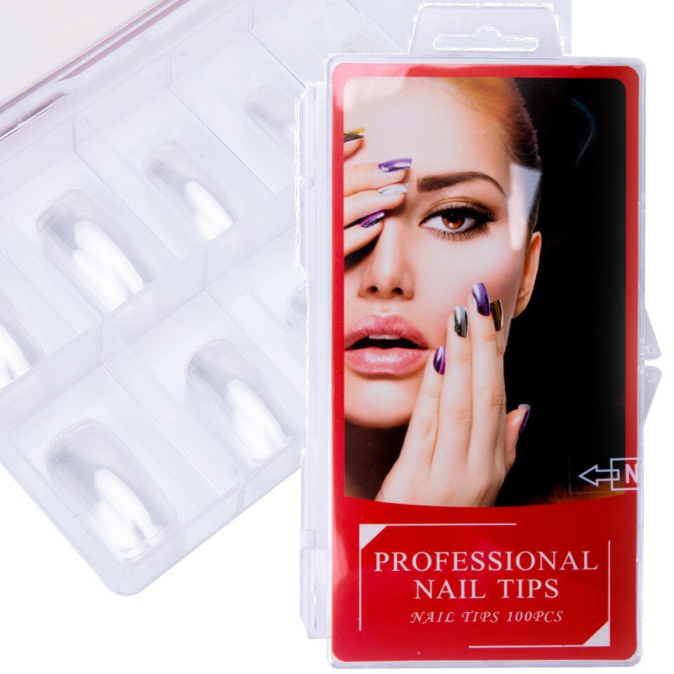 Tips unghii, 100 buc, Transparent - eMAG.ro