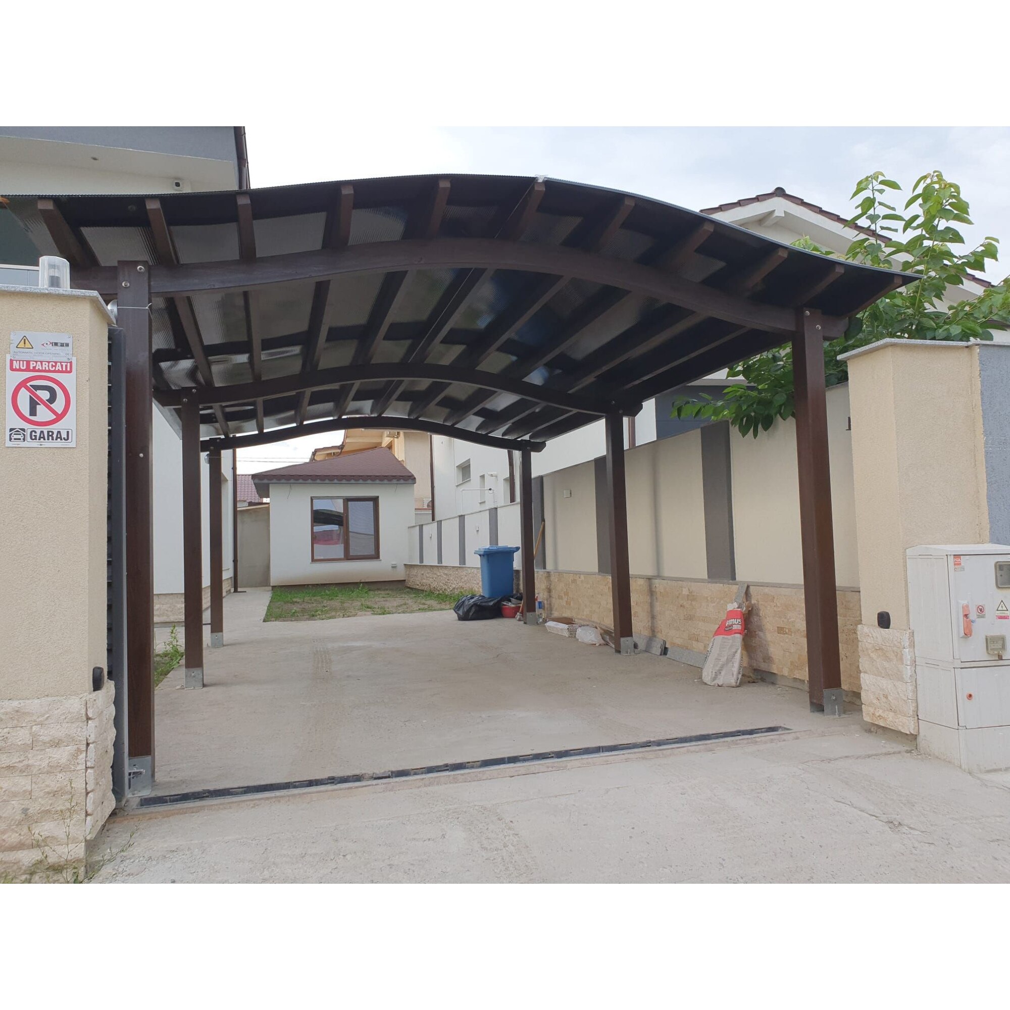 Copertina auto - OMEGA ECONOMY, din lemn lamelar, 400x600cm - eMAG.ro