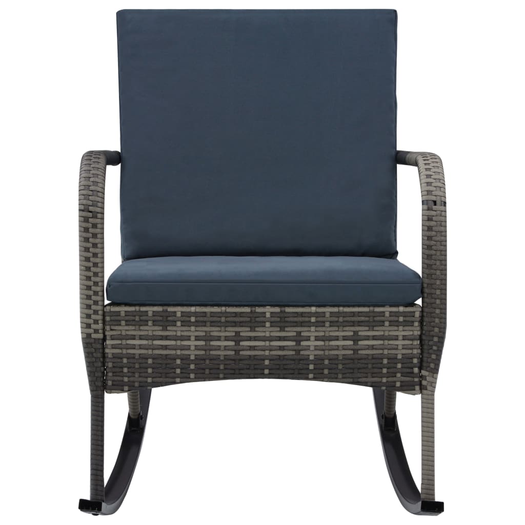 Scaun balansoar de gradina vidaXL, antracit, poliratan, 64 x 101 x 91 ...