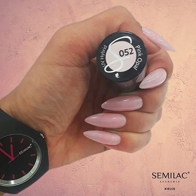 Oja semipermanenta Semilac, 052, Pink Opal, UV, LED, 7 ml - eMAG.ro