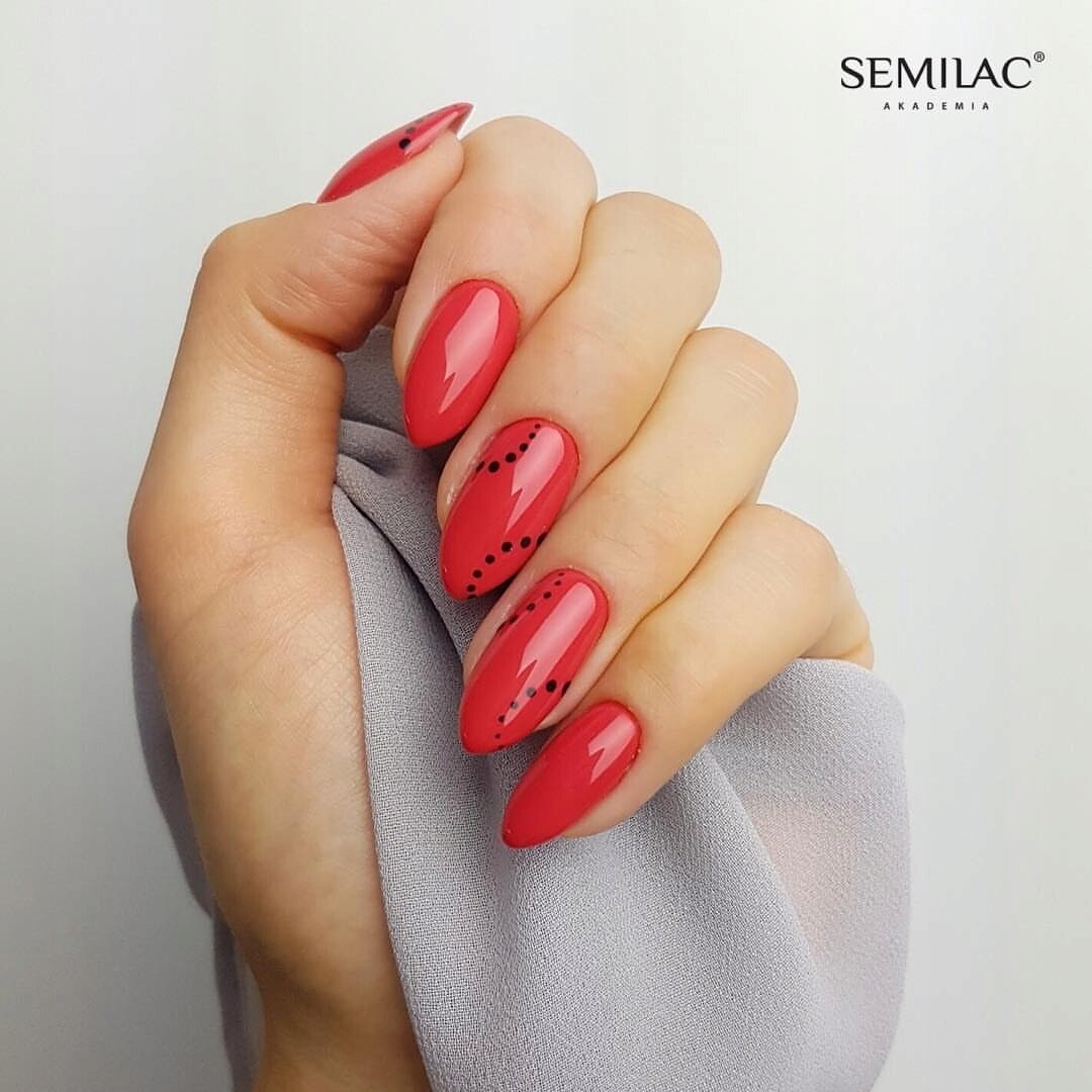 Oja semipermanenta Semilac, 067, Juicy Strawberry, UV, LED, 7 ml - eMAG.ro