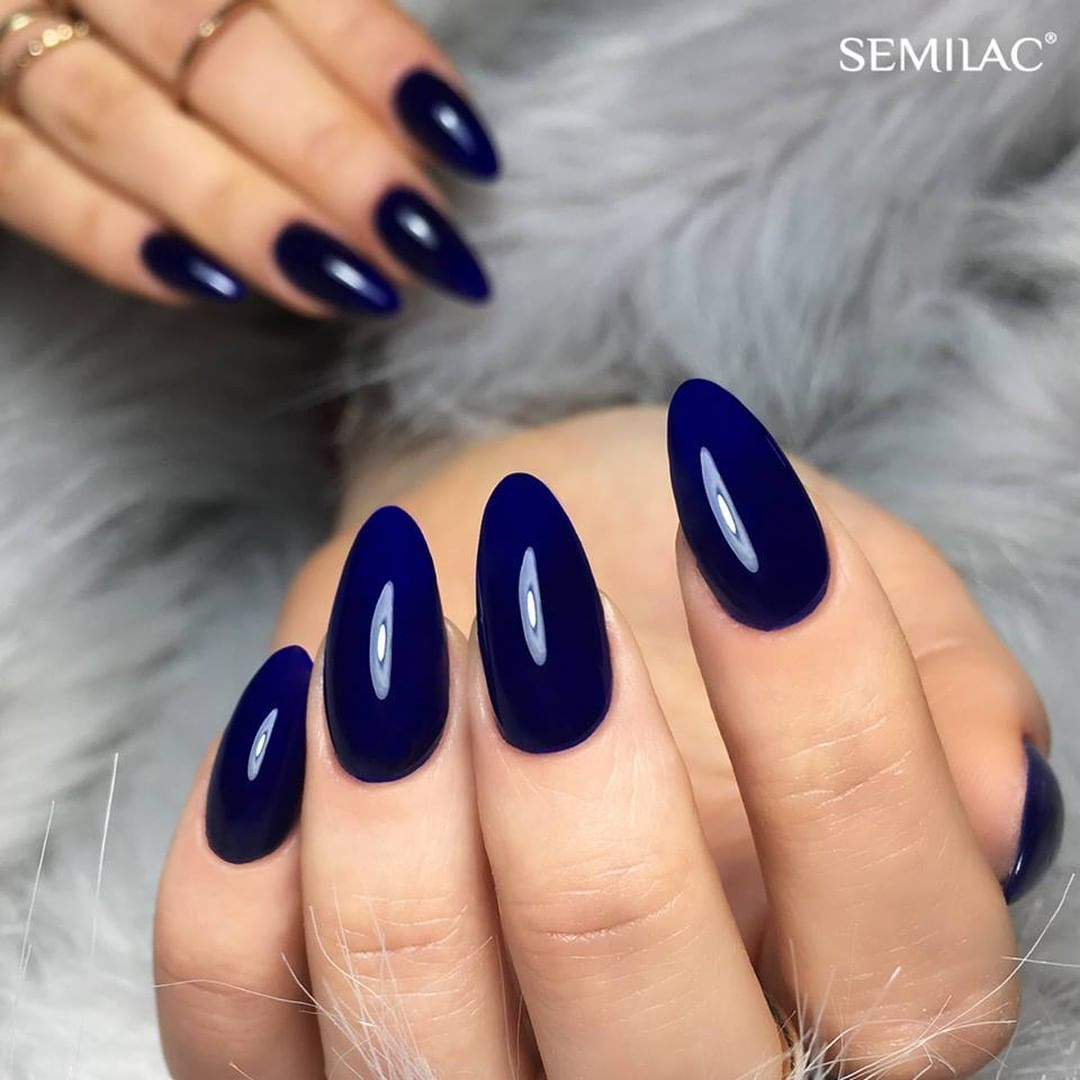 Полуперманентен лак за нокти Semilac, 088 Blue Ink, UV, LED, 7 мл - eMAG.bg