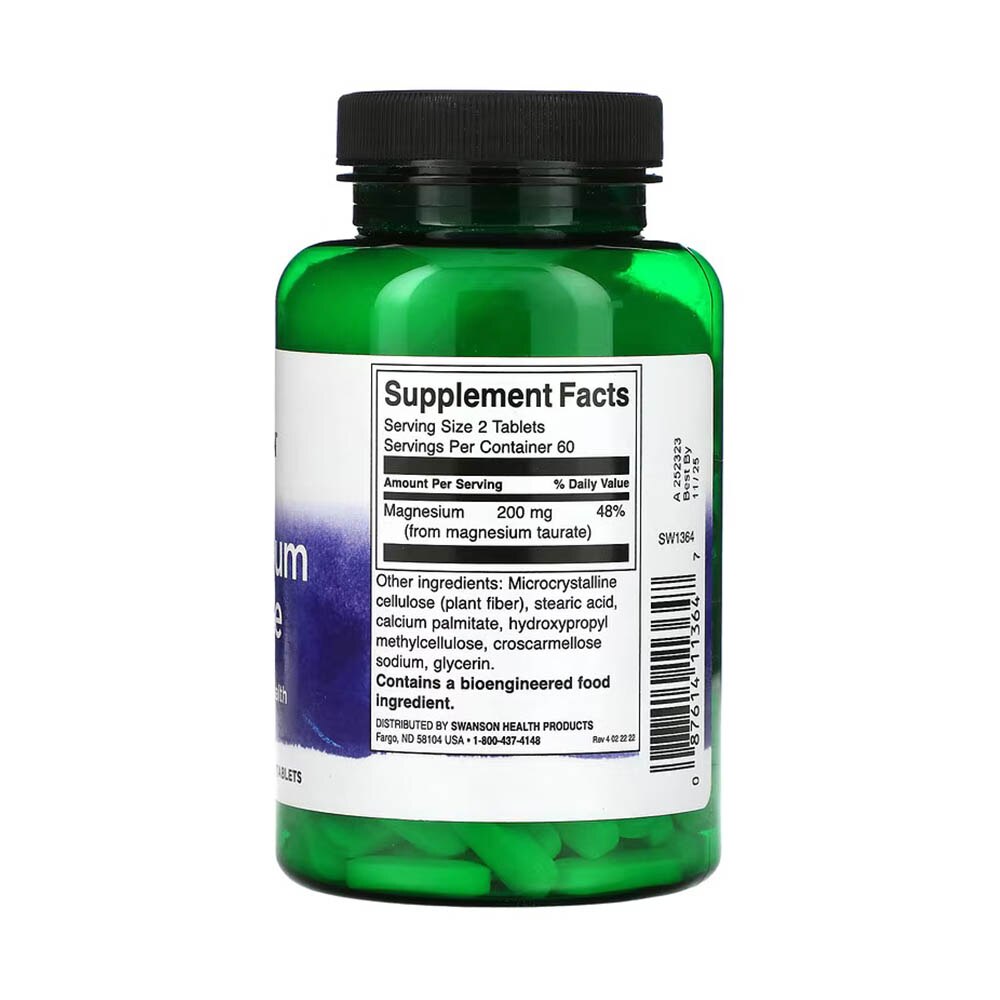 Magnesium Taurate, 100 mg, Swanson, 120 tablete SW1364 - eMAG.ro