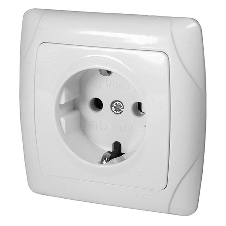 Priza retea, simpla, cu impamantare, intenc, 065538 - eMAG.ro