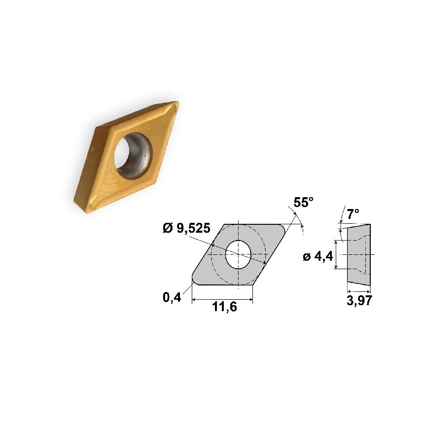 Cutit de strung cu pastila amovibila 16 x 16 mm SDJCR1616 - 2280 - eMAG.ro
