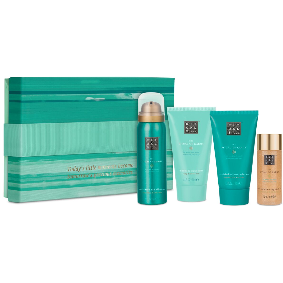 Set Rituals The Ritual of Karma: Gel de dus spumant, 50 ml + Crema de ...