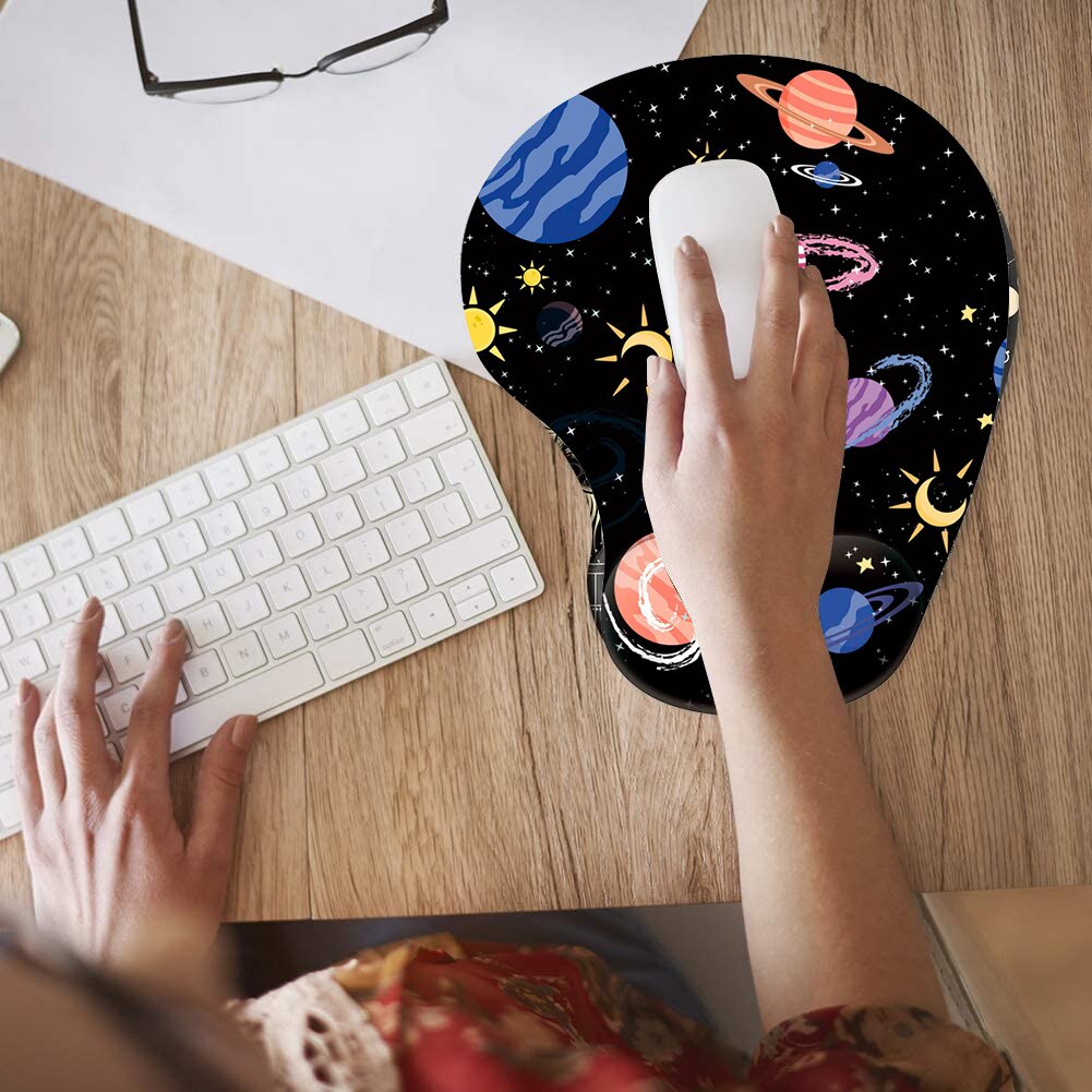 Set suport mouse si tastatura ergonomic, Protectie Birou, Antiaderent ...