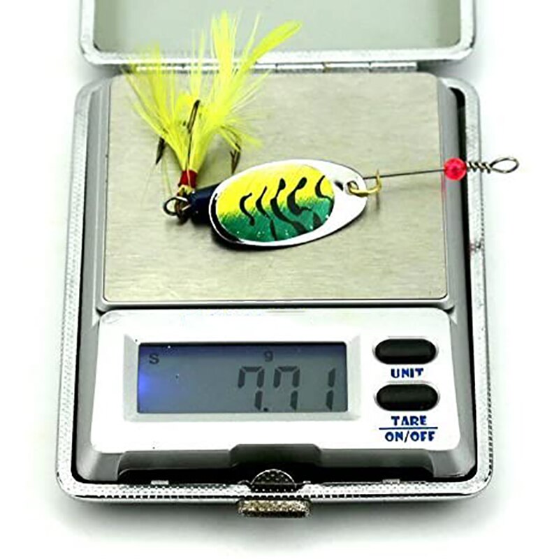 Set 6 Naluci din metal, 18 x 12 x 3 cm, pentru biban, pastrav ...