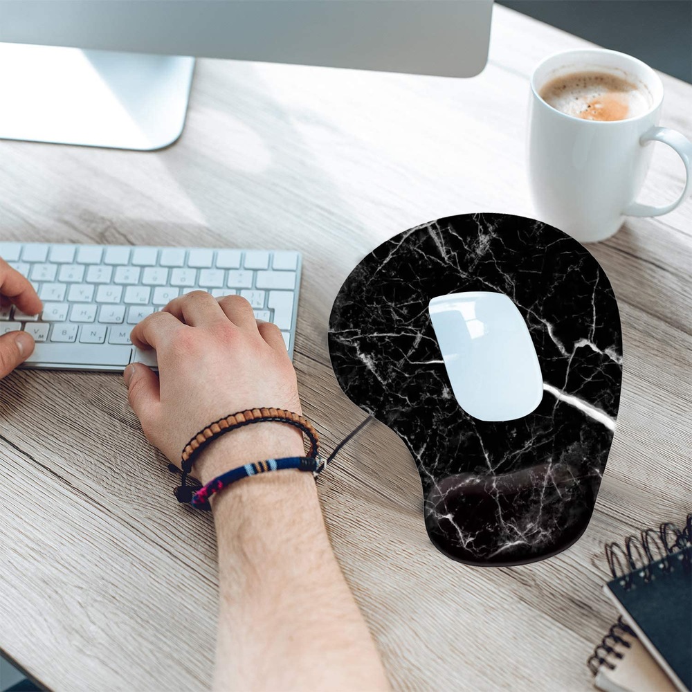 Set suport mouse si tastatura ergonomic, Protectie Birou, Antiaderent ...