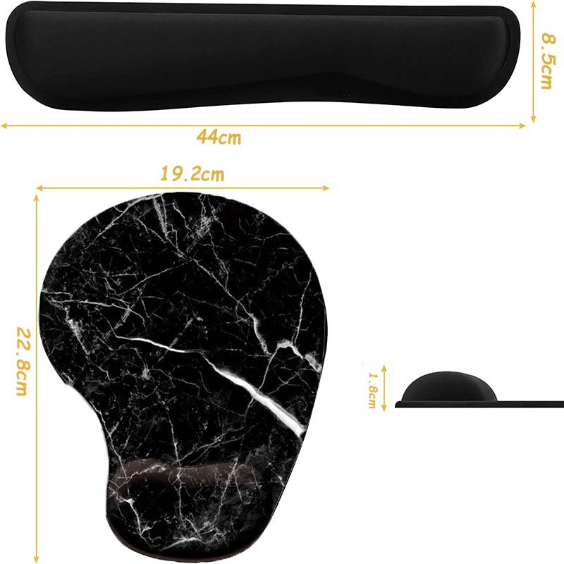 Set suport mouse si tastatura ergonomic, Protectie Birou, Antiaderent ...