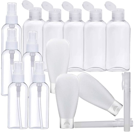 Set 15 Recipient pentru lichide cu pulverizator, Ronyes®, Plastic, 100 ...
