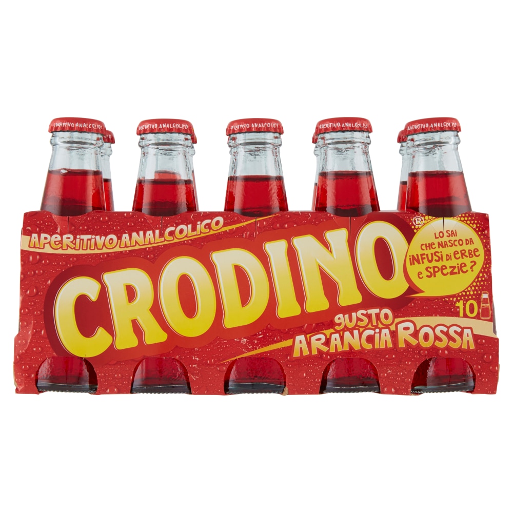 Комплект безалкохолен аперитив Crodino Red Orange, 10 x 100 ml - eMAG.bg