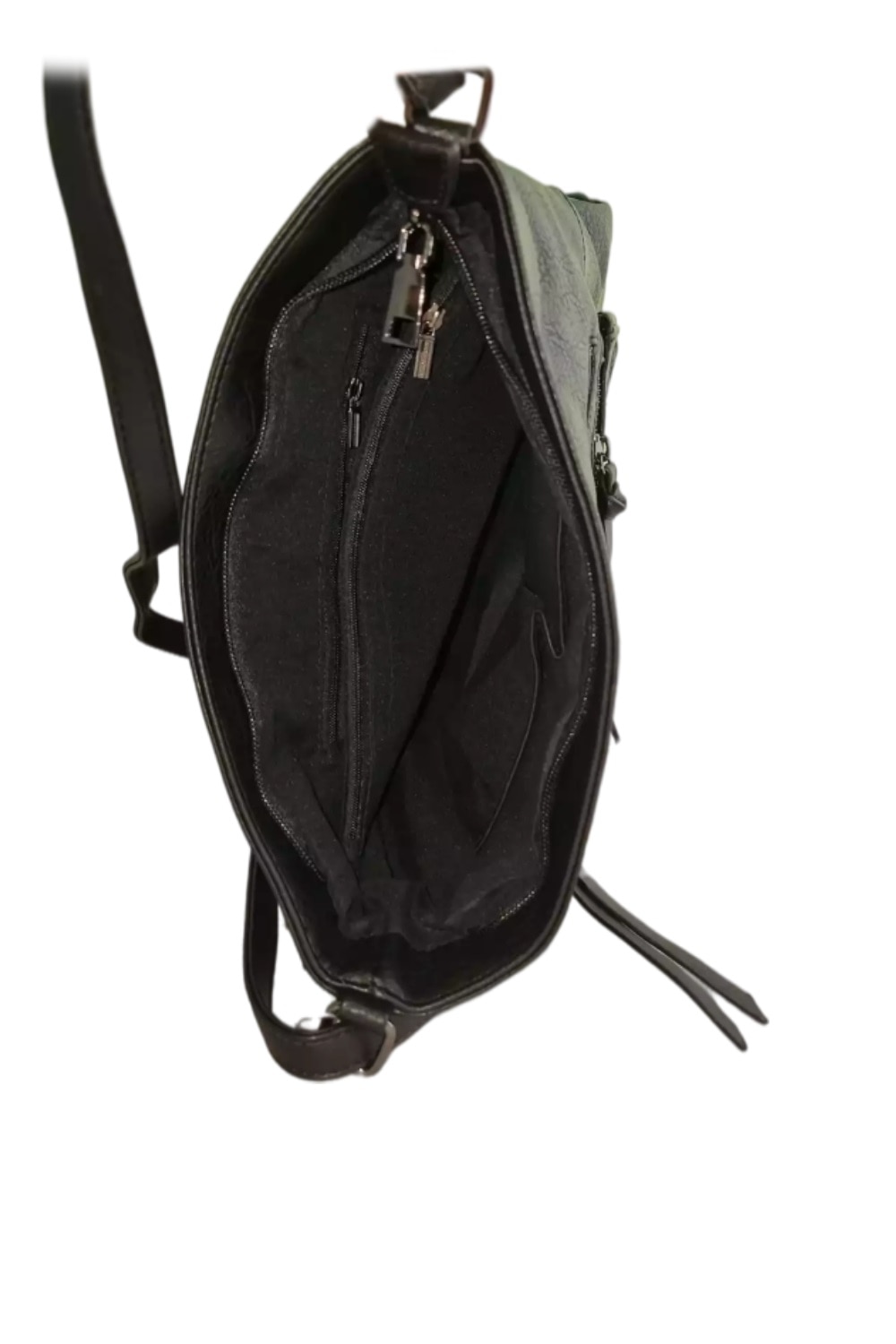 Твърда странична чанта в стил Ерик, Черен - eMAG.bg