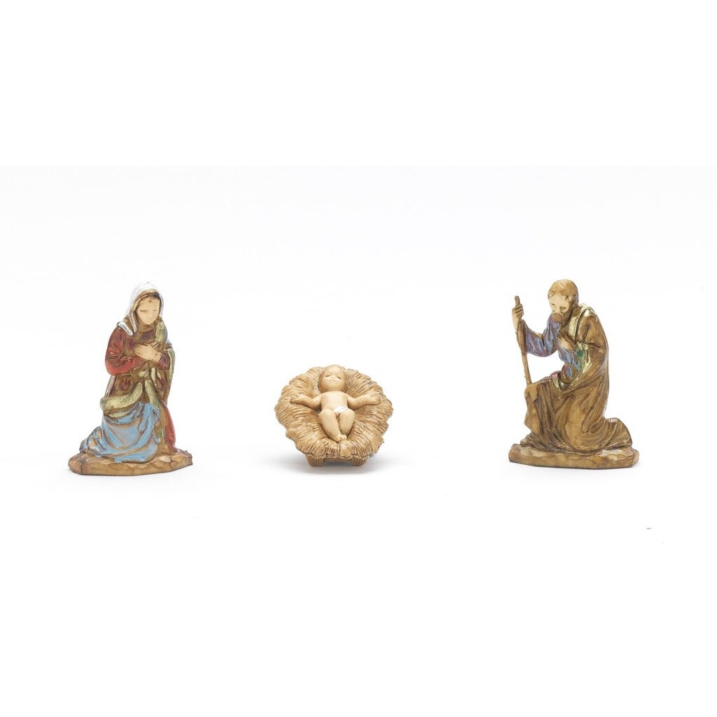Set 3 figurine Isus, Maria, Iosif, 3.5 cm - eMAG.ro