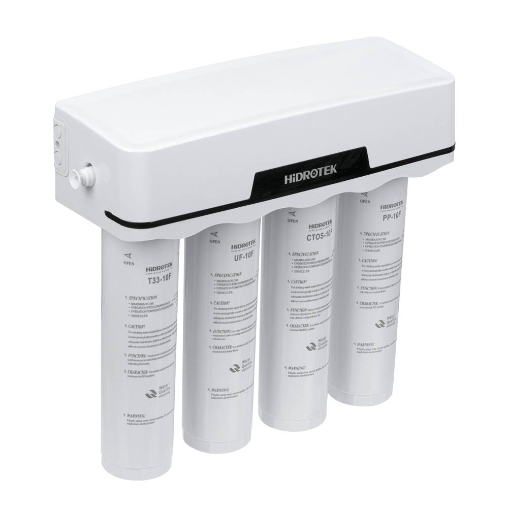 Sistem de filtrare a apei, Hidrotek, KUF-4, 4 filtre, PP+UF+CTO+T33 ...