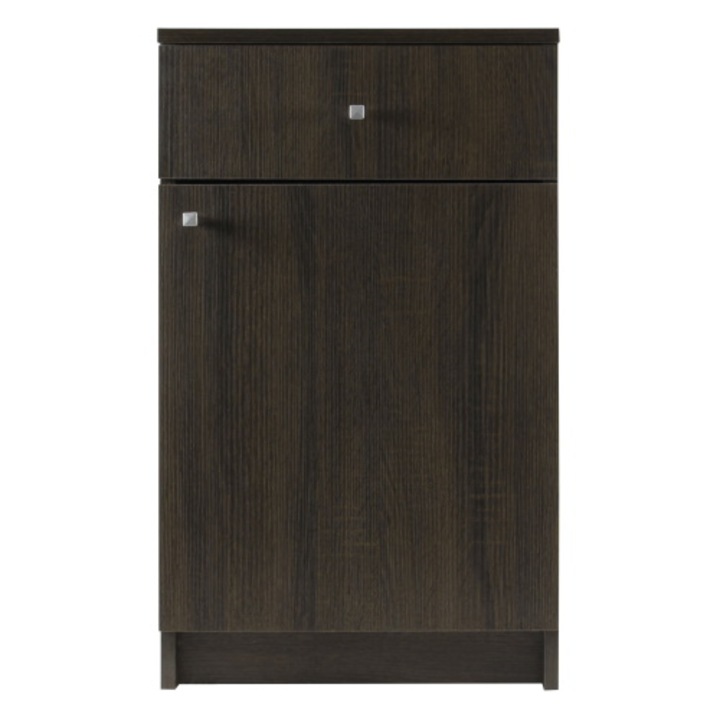 Comoda hol Deco, cu usa plus sertar, sonoma dark, dimensiuni 45 x 37 x ...