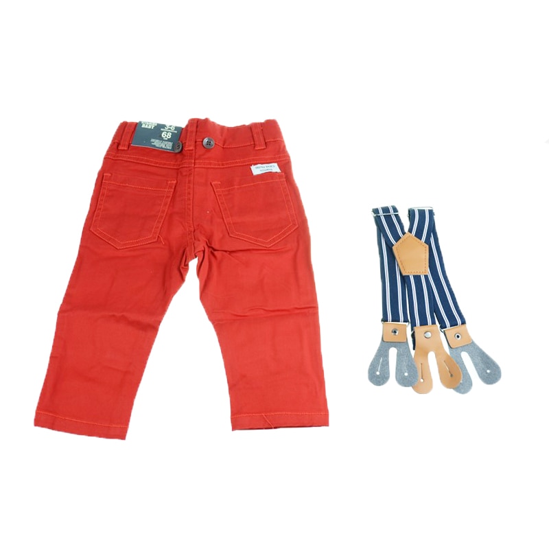 Pantaloni pentru baieti Vitamins PTL-02RO-74-cm, Rosu 80 CM - eMAG.ro