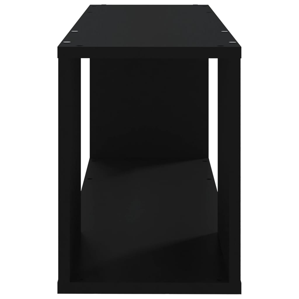 Comoda TV vidaXL, negru, 80x24x32 cm, PAL, 5.9 kg - eMAG.ro