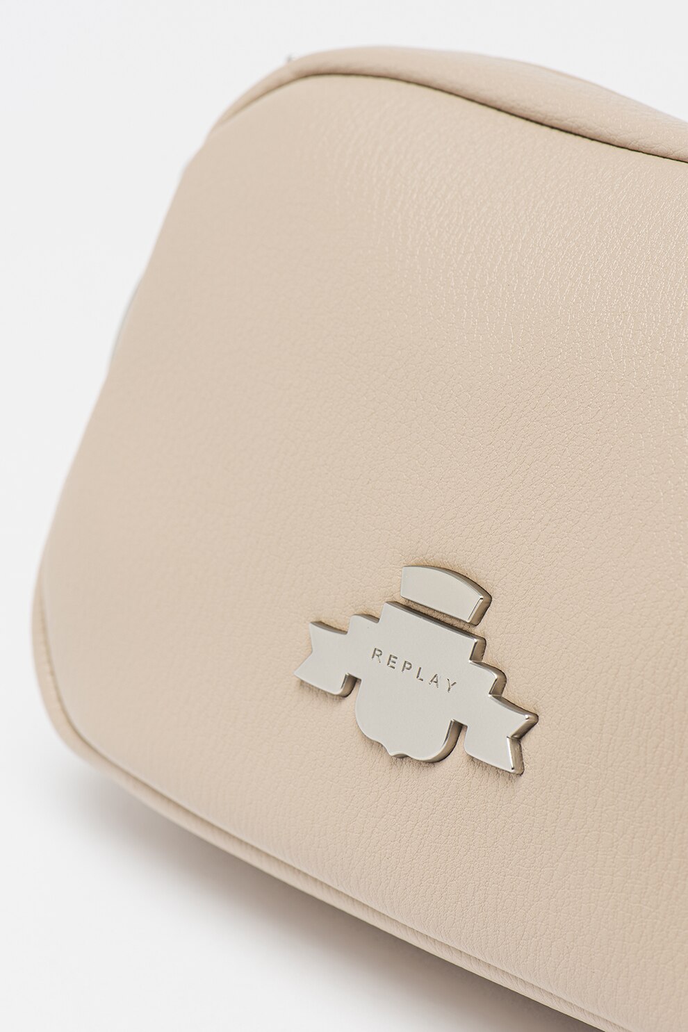 Replay, Чанта от еко кожа, Сиво-бежов - eMAG.bg