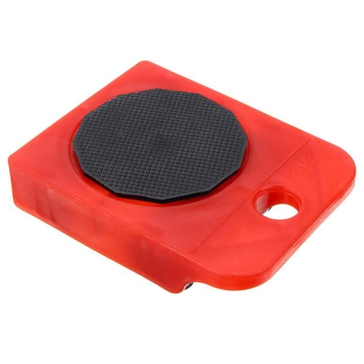 Maneta de ridicare mobila cu 4 roti, Rosu - eMAG.ro