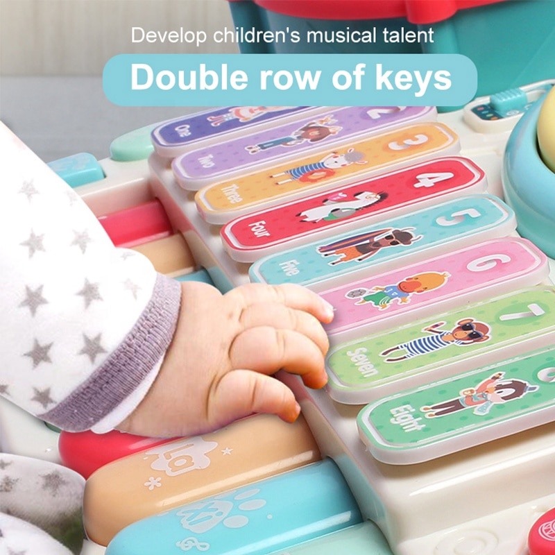 Set Muzical Copii cu Orga Electronica, Microfon, Tobe, melodii, ritmuri ...