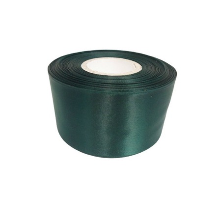 Panglica satinata, verde inchis, latime 7.5 cm, lungimea 22 m - eMAG.ro